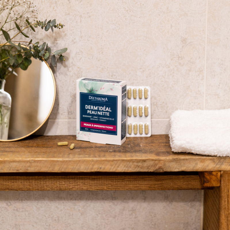 Dermidéal Zinc + Bardane - Peau nette - Dietaroma